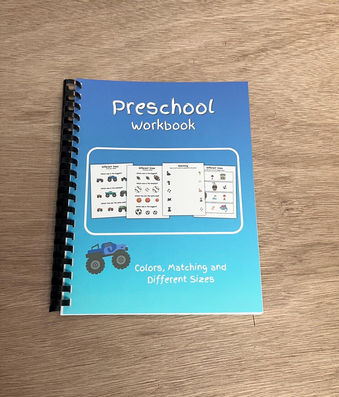 Preschool Workbook: Colors, Matching, Sizes - Etsy