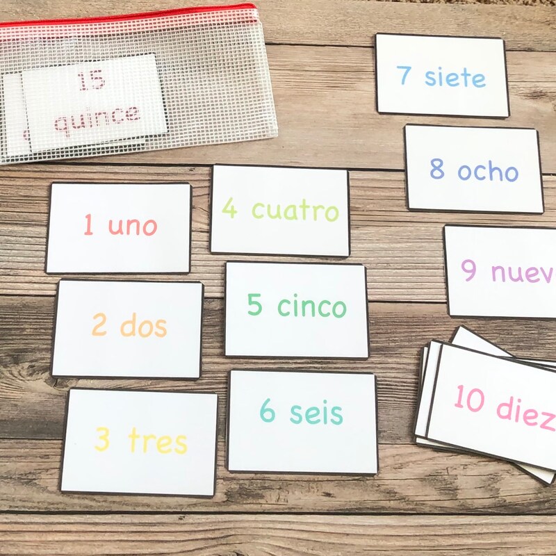 Numbers Flash Cards - Etsy
