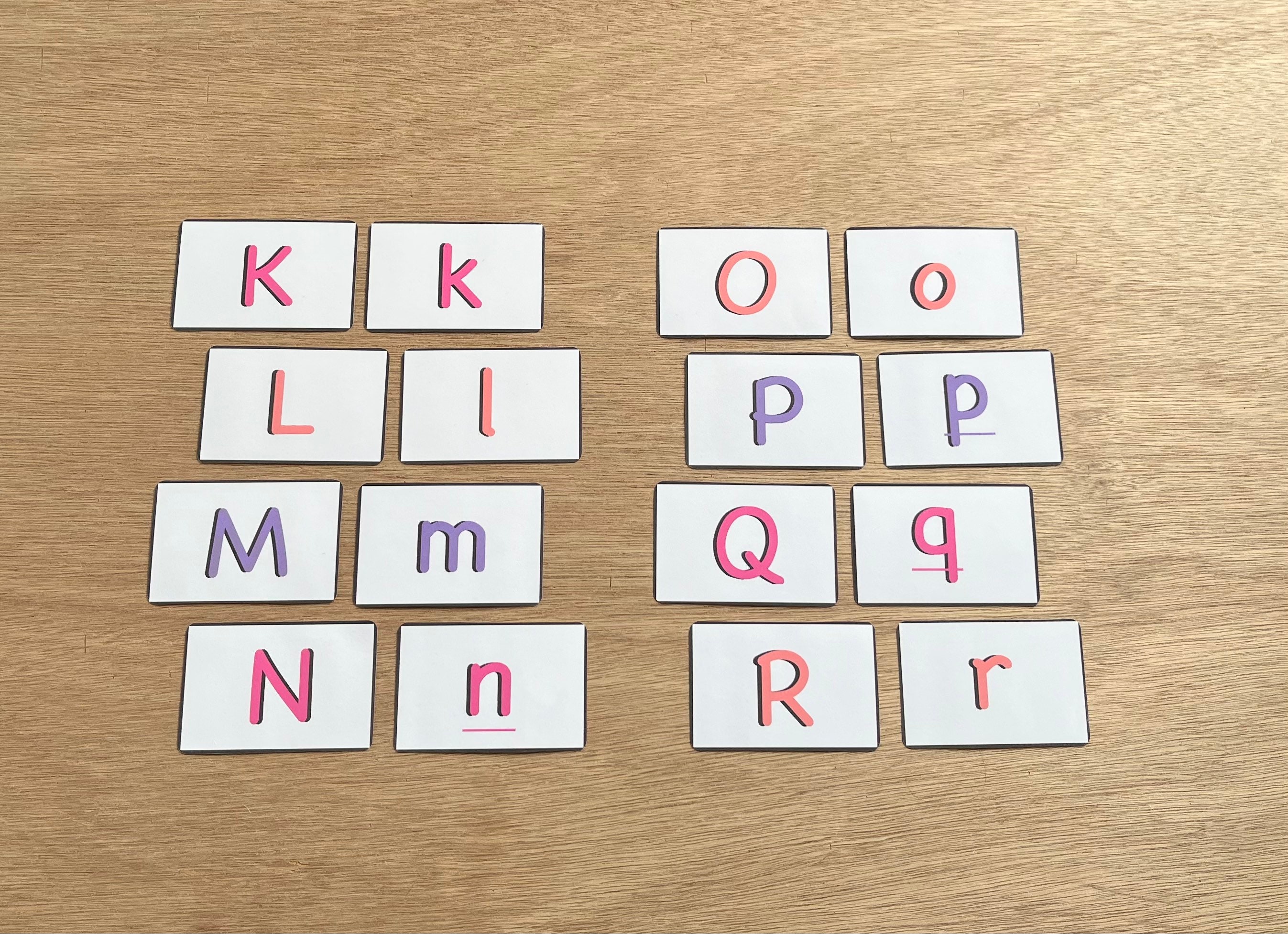 Alphabet Flash Cards - Match Uppercase and Lowercase Letters - Etsy