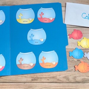 Counting and Colors File Folder Games Counting to 10 | Etsy