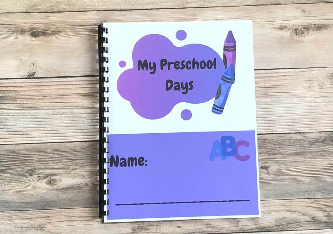 My Preschool Days Memory Book - Etsy