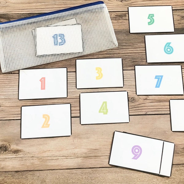 Counting Flash Cards - Etsy