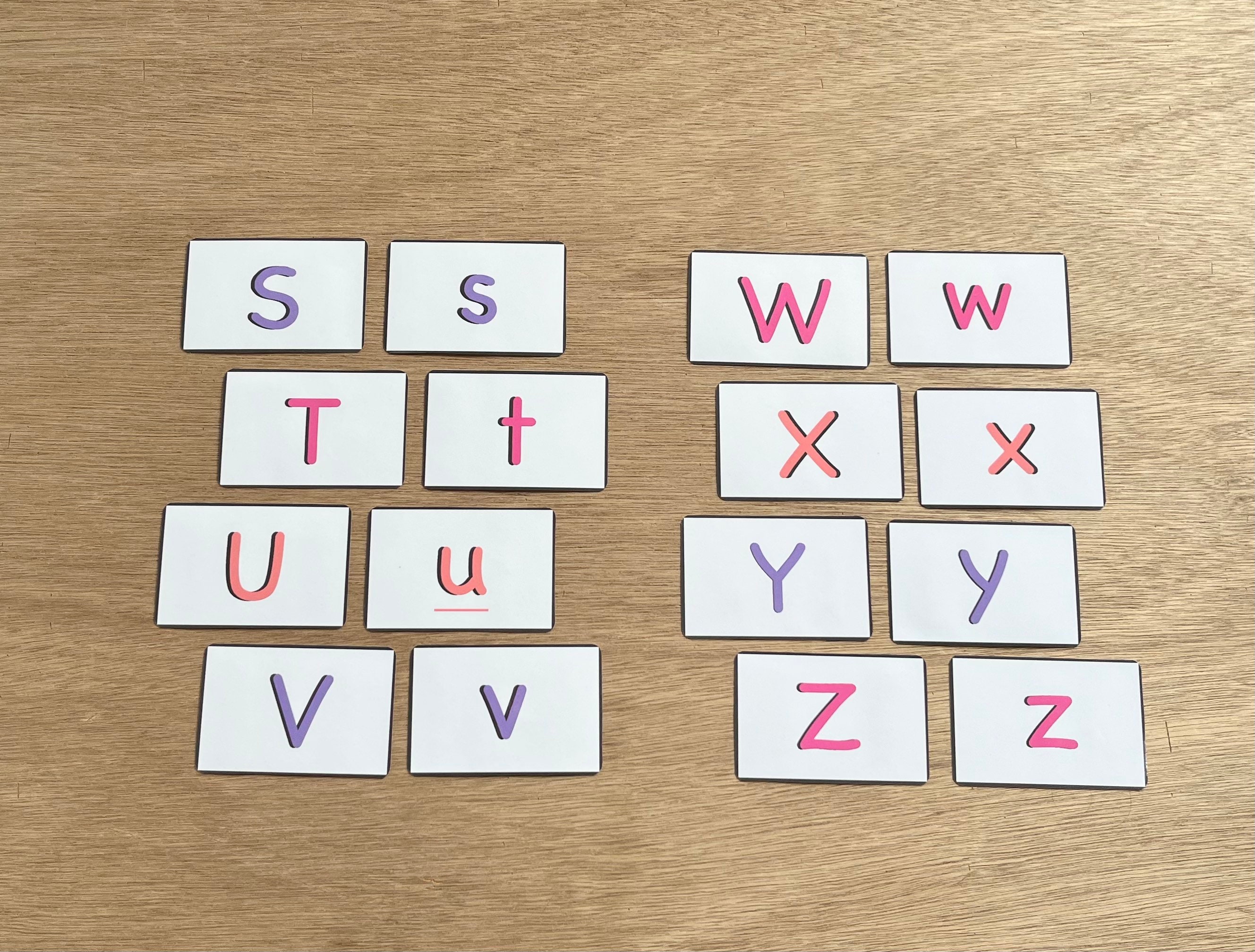 Alphabet Flash Cards - Match Uppercase and Lowercase Letters - Etsy