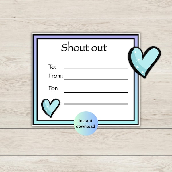 Shout Out Cards - Etsy