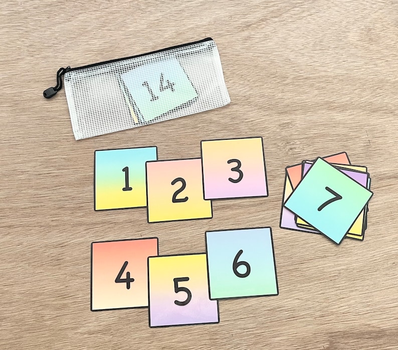 Number Flash Cards - Numbers 1 to 20 - Counting Flash Cards - Laminated ...