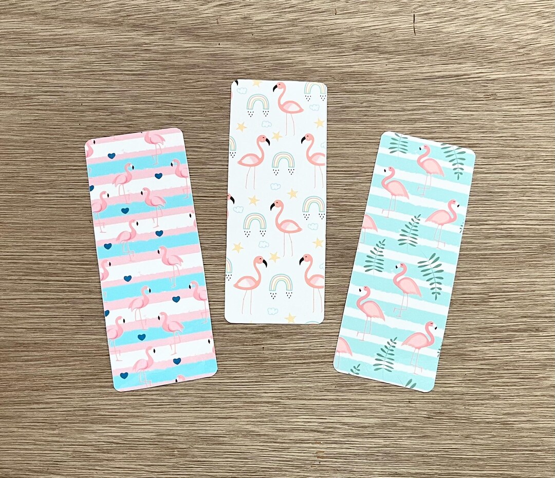 Flamingo Bookmarks: Set of 3 - Etsy