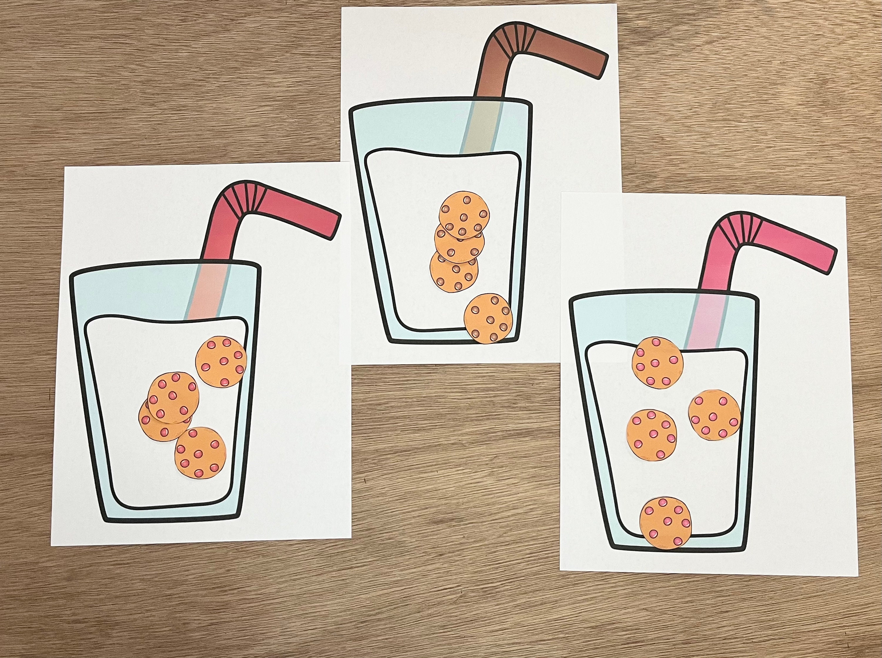 Matching Colors Sorting Colors Game Printable PDF File Milk and Cookies ...