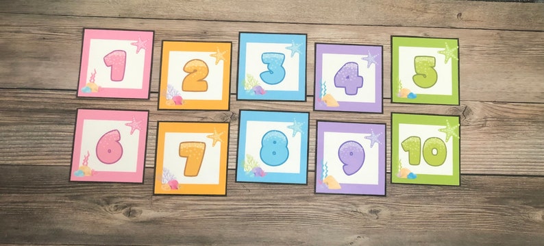 Alphabet Flash Cards and Numbers 1 to 10 Ocean Theme - Etsy