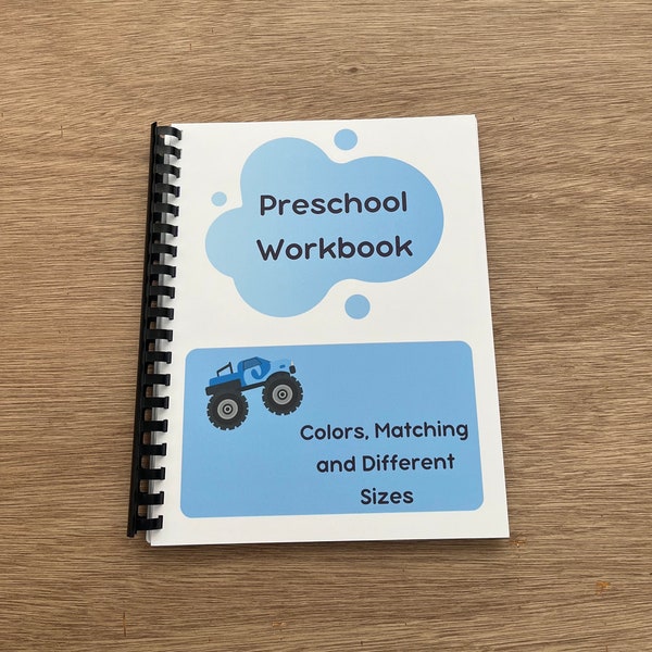 Preschool Workbook - Etsy