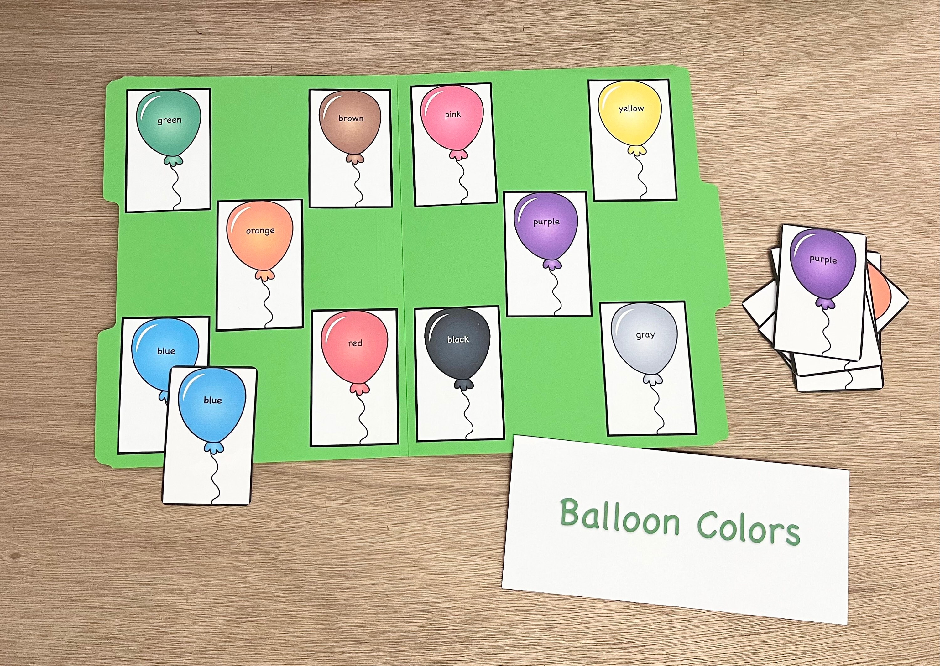 Set of 10 File Folder Games - Colors Letters Shapes - Preschool ...