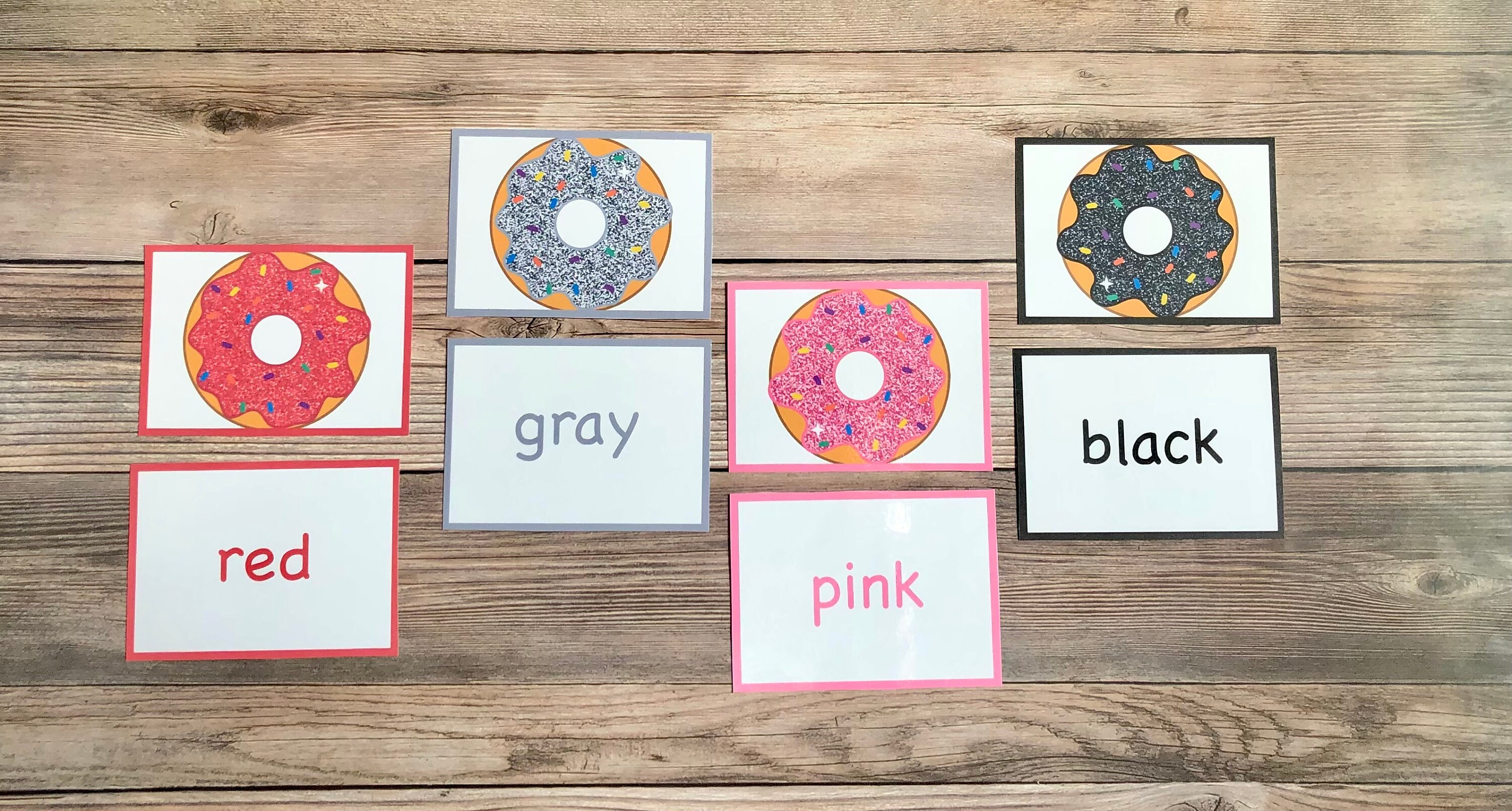 Colors Flash Cards Laminated 10 Different Colors Comes - Etsy