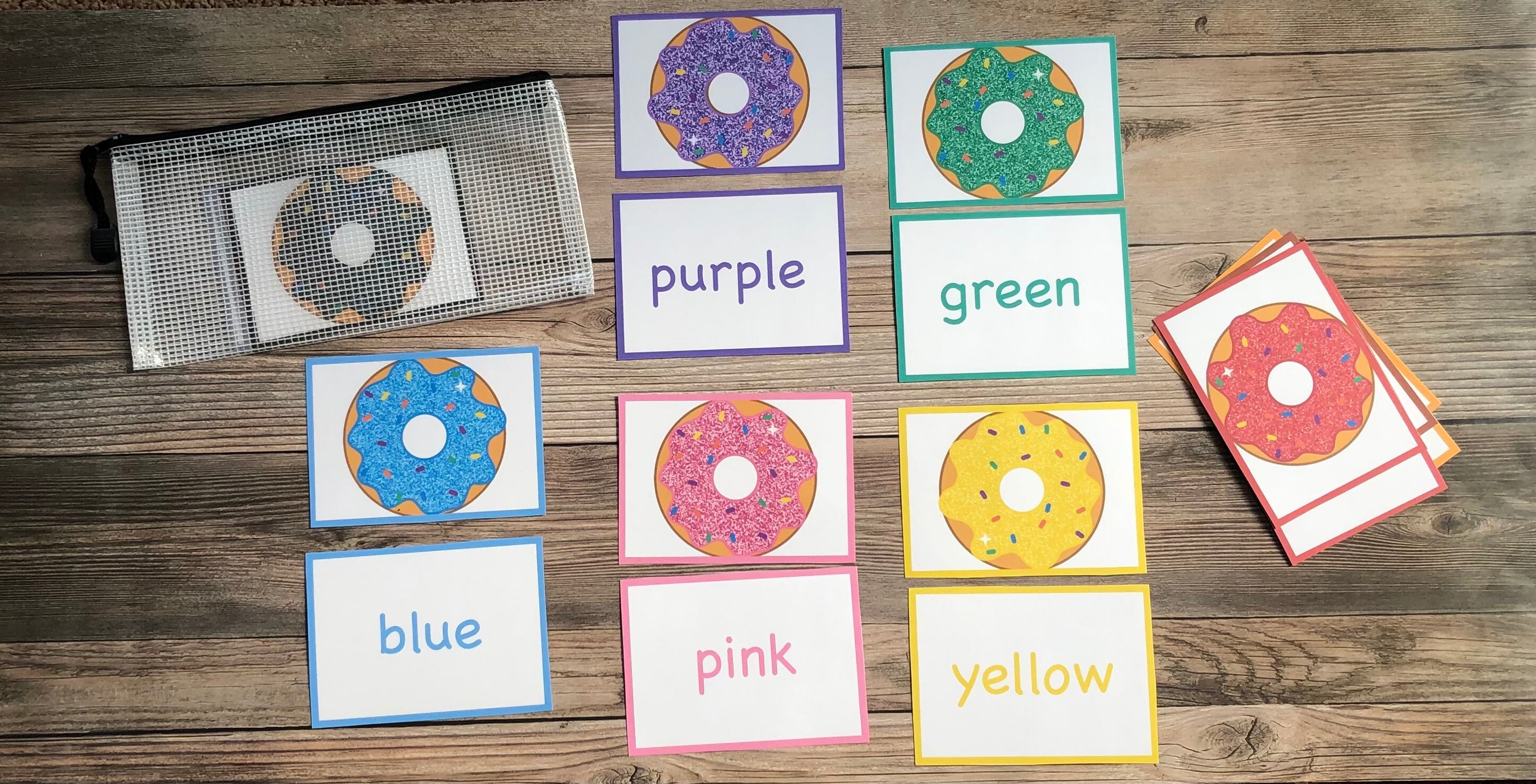 Colors Flash Cards Laminated 10 Different Colors Comes - Etsy