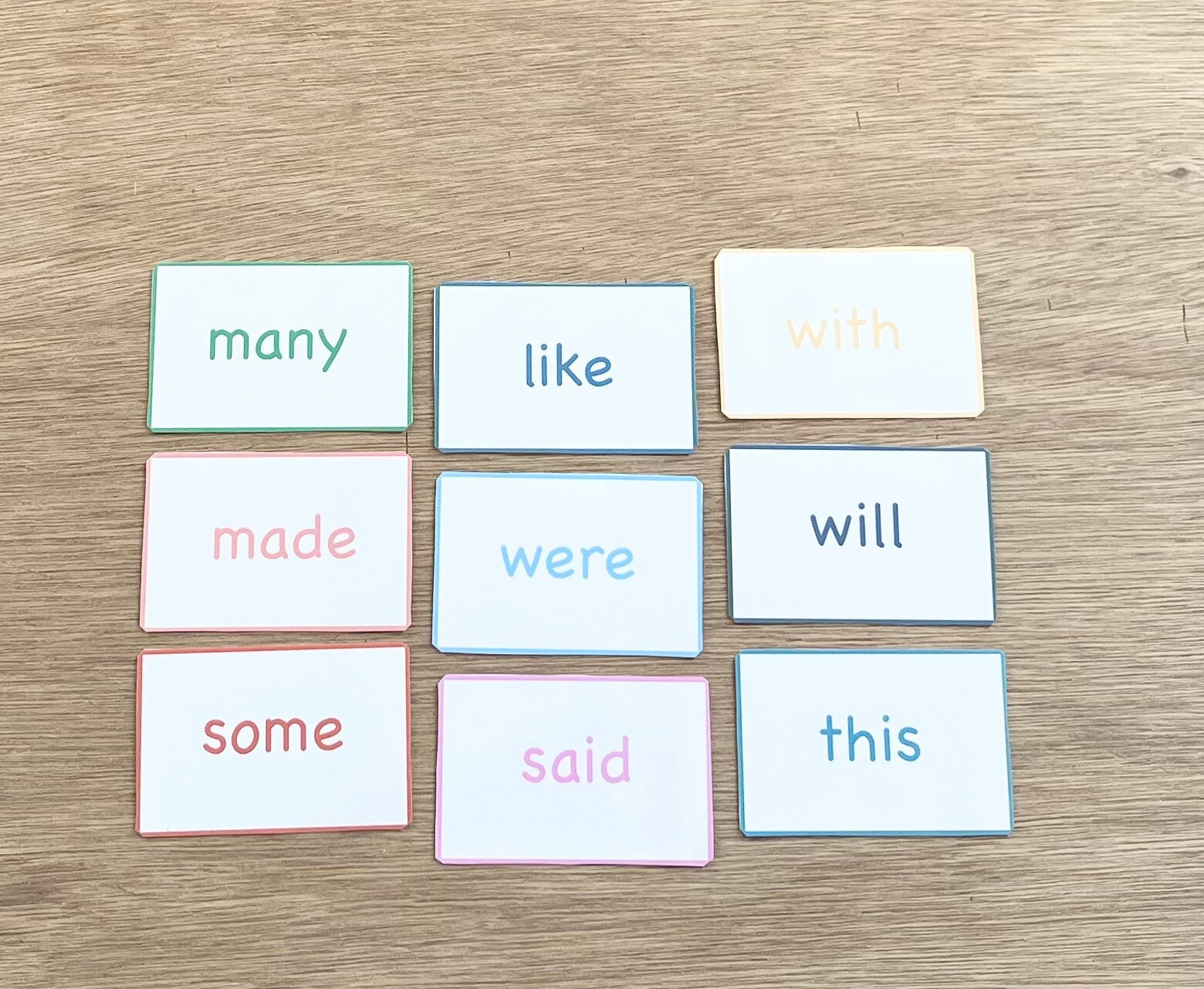 Four Letter Sight Words Flash Cards Laminated Comes With Zip - Etsy