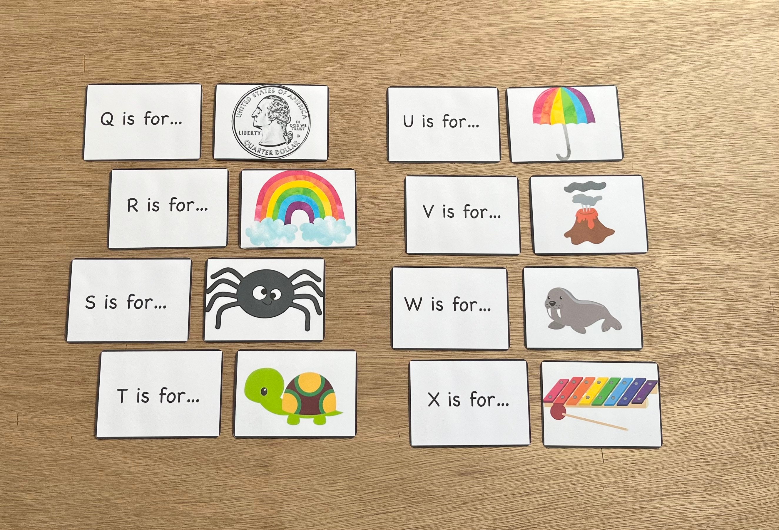 Phonics Flash Cards: Beginning Letter Sounds, A-Z (laminated) - Etsy