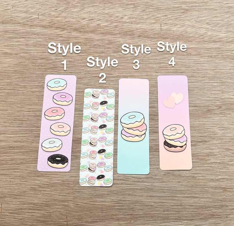Donut Bookmarks - Set of 4 - Etsy
