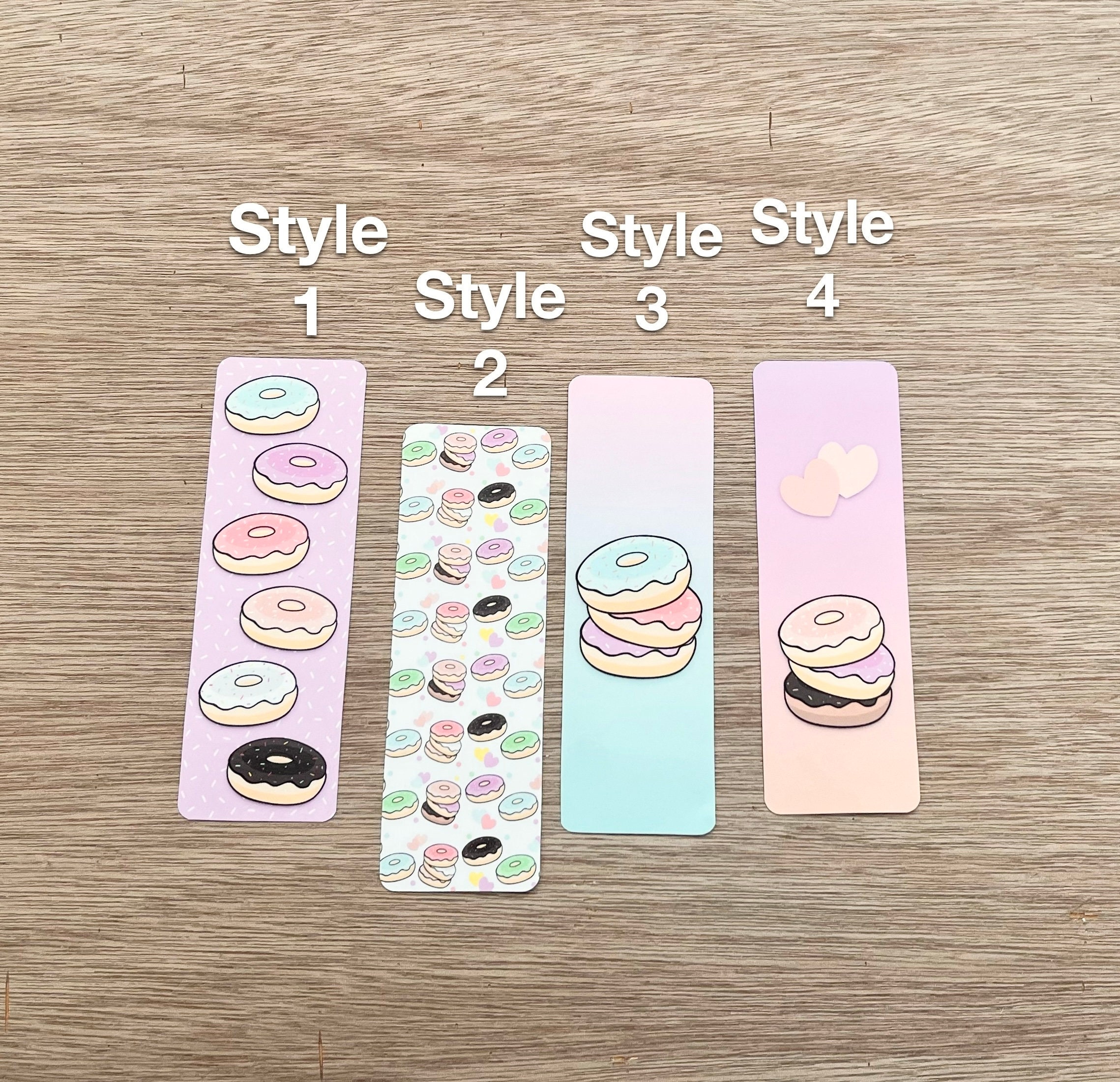 Donut Bookmarks - Set of 4 - Etsy
