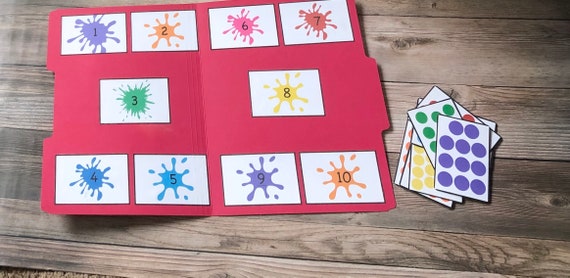 Counting File Folder Games Numbers to 20 Set of 2 Ready to - Etsy