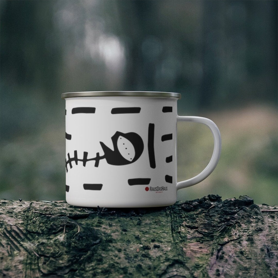 LEFTIES Enamel Camping Mug With THE NAKED I - Etsy
