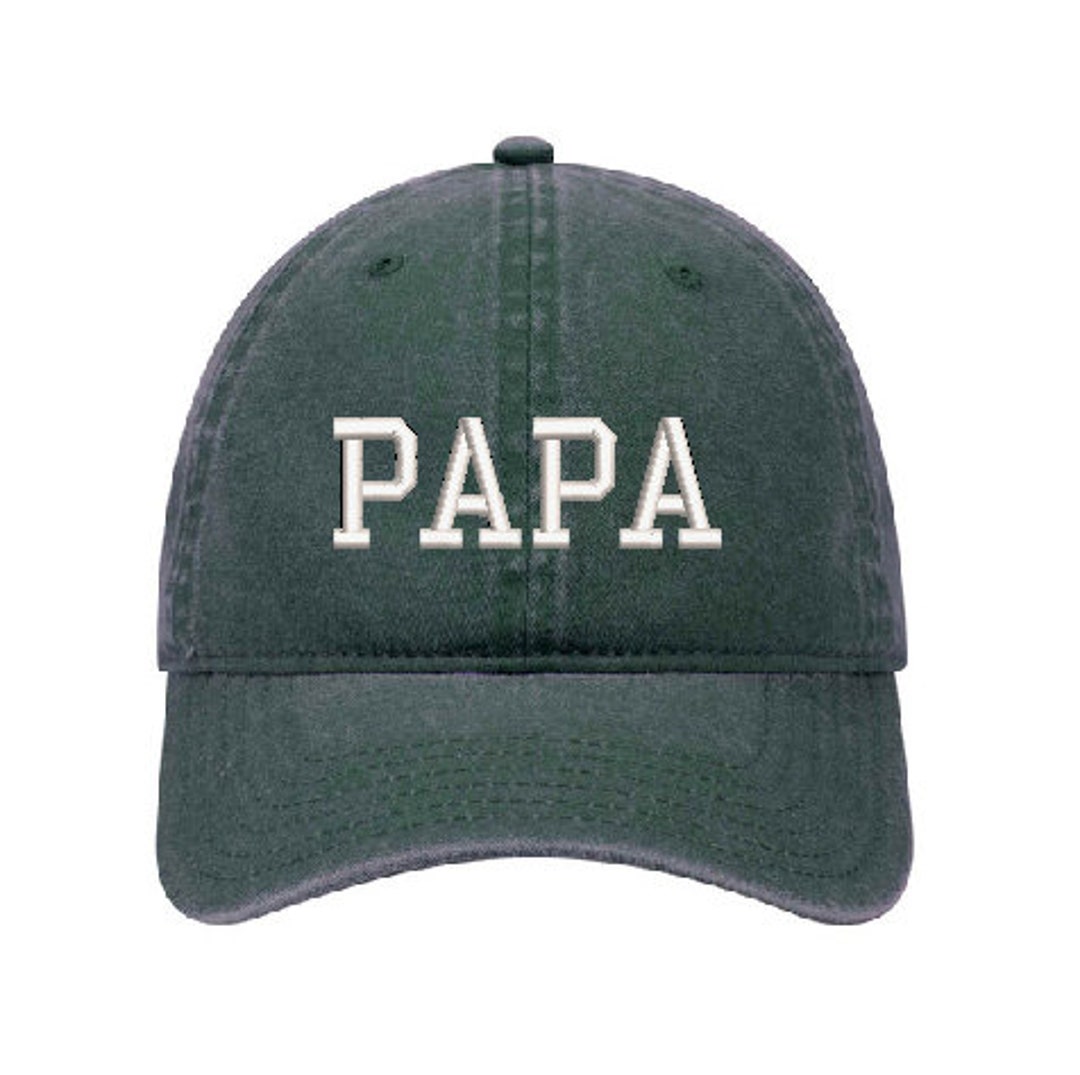 PAPA - DADA - Embroidered Baseball Cap Adjustable Dad Hat - Washed ...