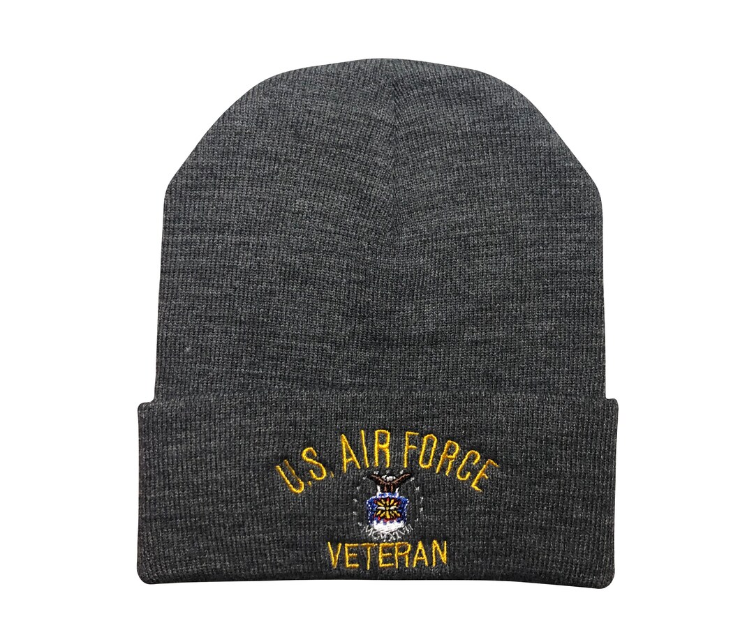US Air Force Veteran Watchcap Beanie made in USA - Etsy