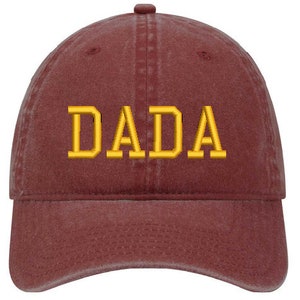 PAPA - DADA - Embroidered Baseball Cap Adjustable Dad Hat - Washed ...