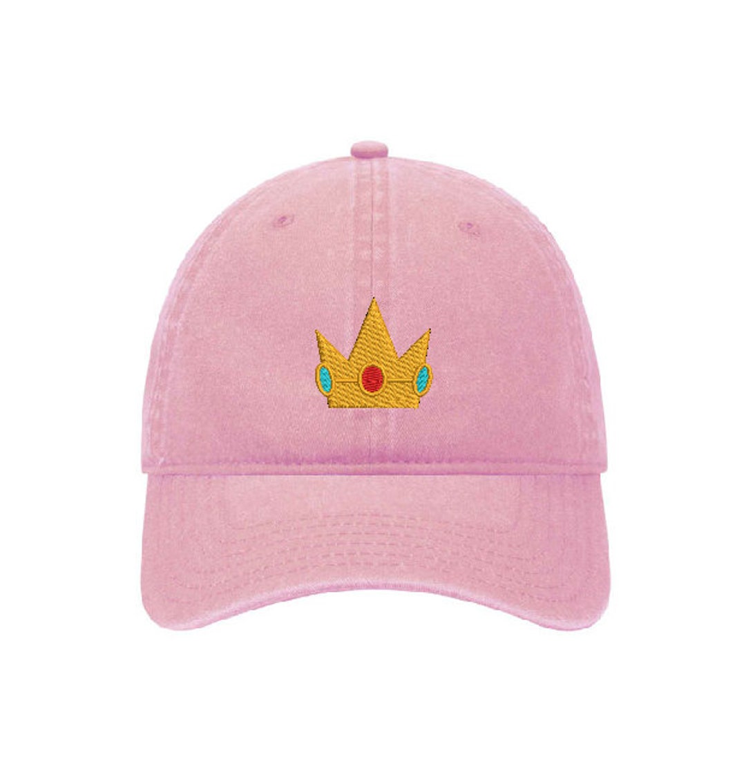 Peach Hat - Princess - Embroidered Baseball Cap Adjustable (buckle) Low ...