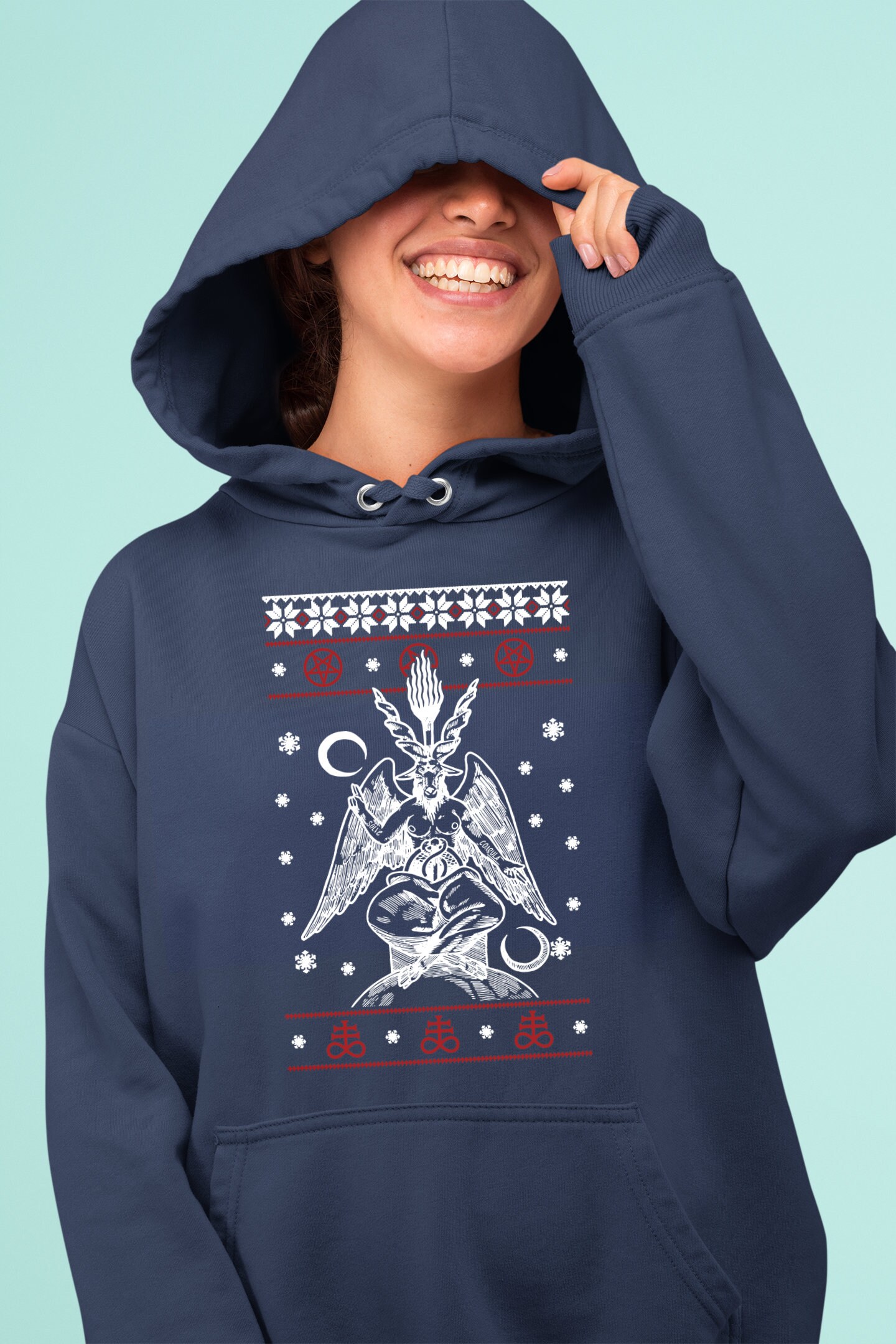 Krampus Baphomet Ugly Christmas Sweater Merry Krampus - Etsy