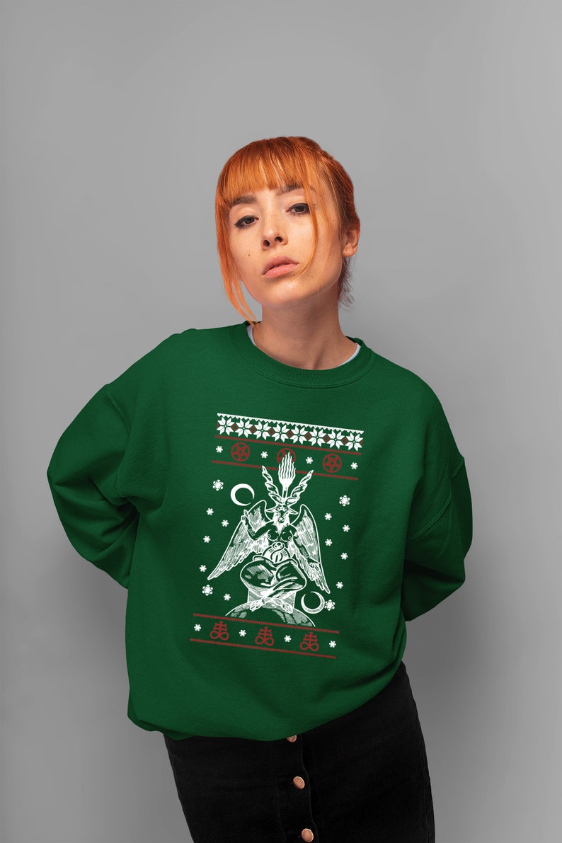 Krampus Baphomet Ugly Christmas Sweater Merry Krampus - Etsy