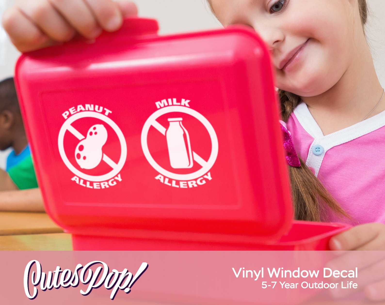 Top 14 Allergen Warning Vinyl Decal Stickers, Allergy, Allergies ...