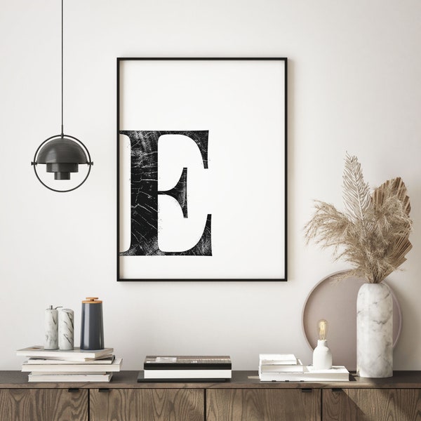 Abstract Letter Art - Etsy