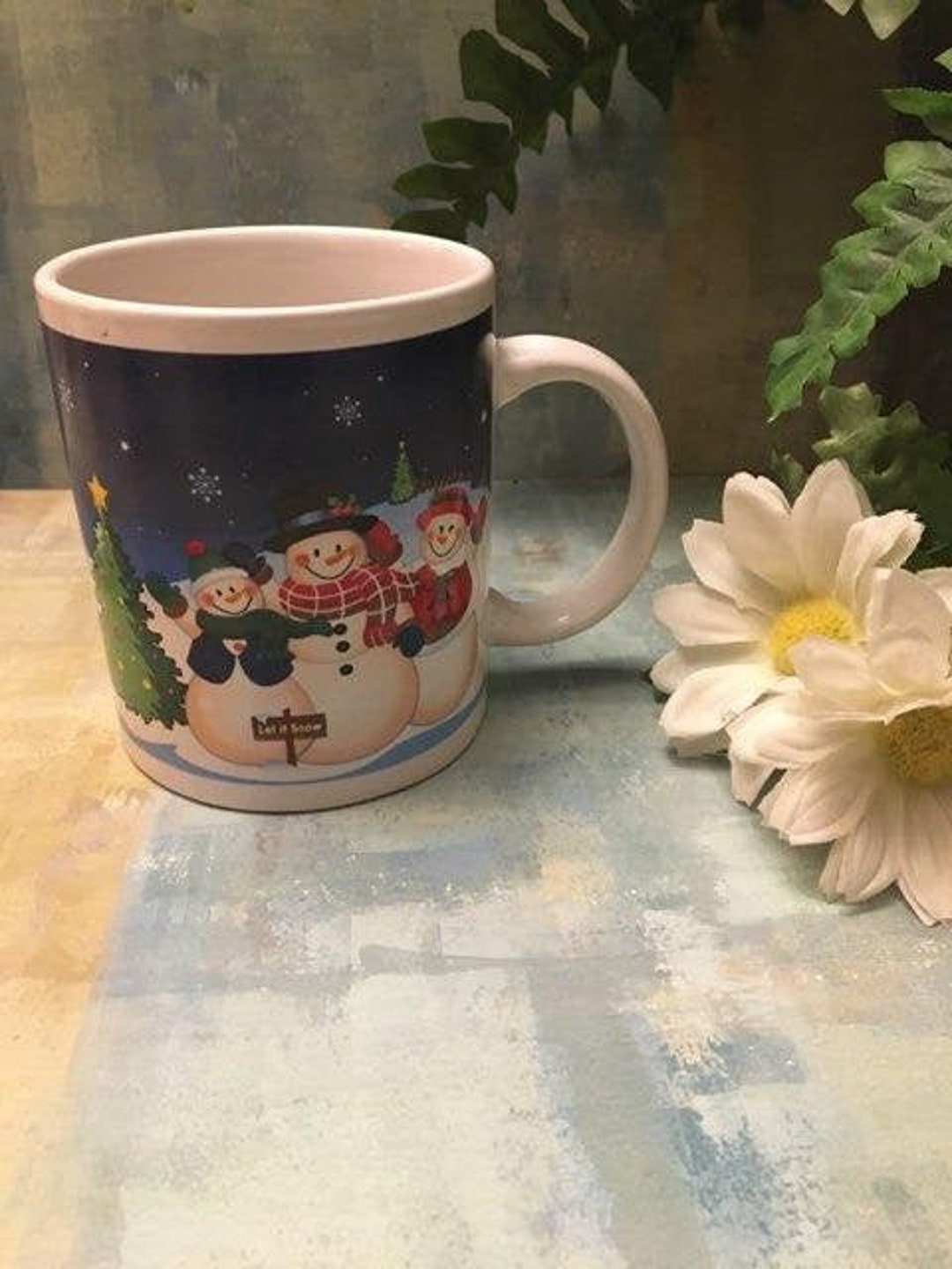 Vintage Snowman Coffee Tea Cup Mug - Etsy