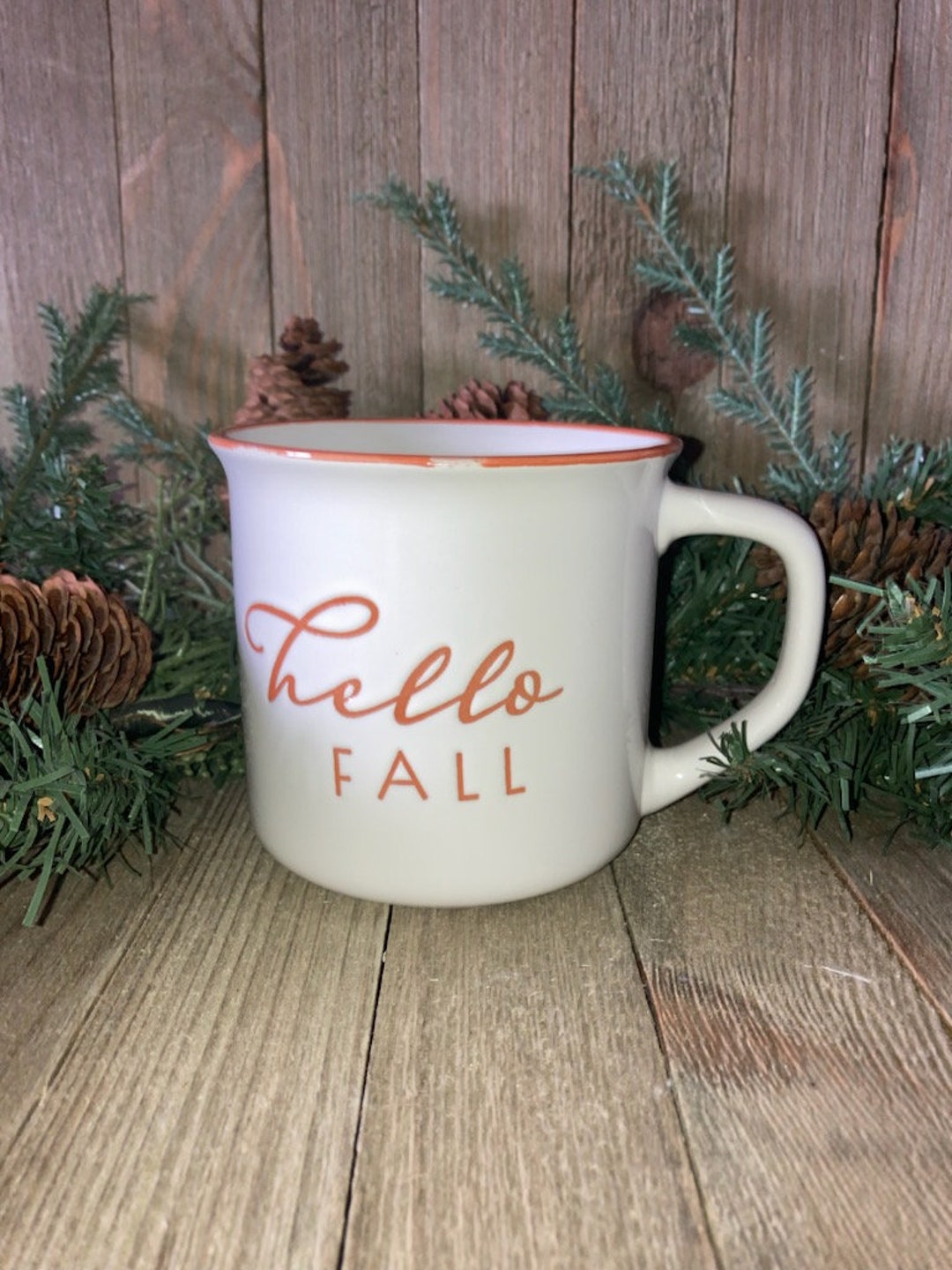 Hello Fall - Large Coffee Mug - Etsy