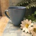 Blue Stoneware Coffee Mug - Etsy