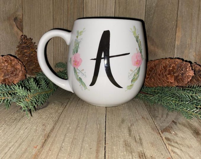 A Monogram Coffee Mug - Prima Design - Etsy