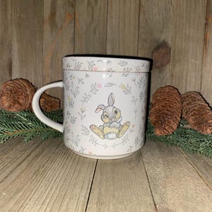 Disney Bambi Thumper Bunny Character Themed 16 Oz Mug With Coaster Lid ...