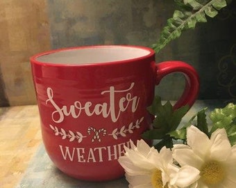 Sweater Weather Mug - Etsy