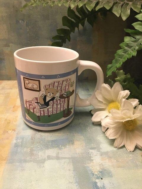 Vintage Home Sweet Home Bear Mug - Etsy