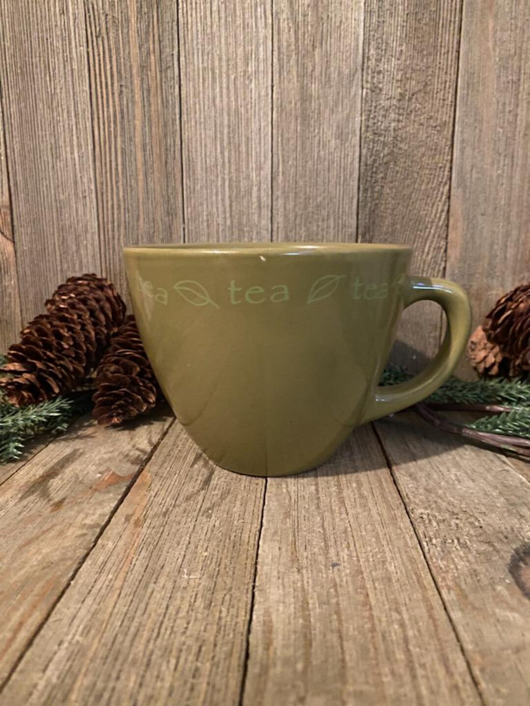 Large Green Tea Mug Cup - Royal Norfolk - Etsy