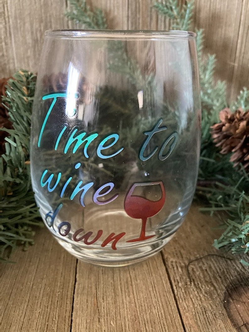 Wake up and Time to Wine Down Mug & Wine Glass Gift Set - Etsy