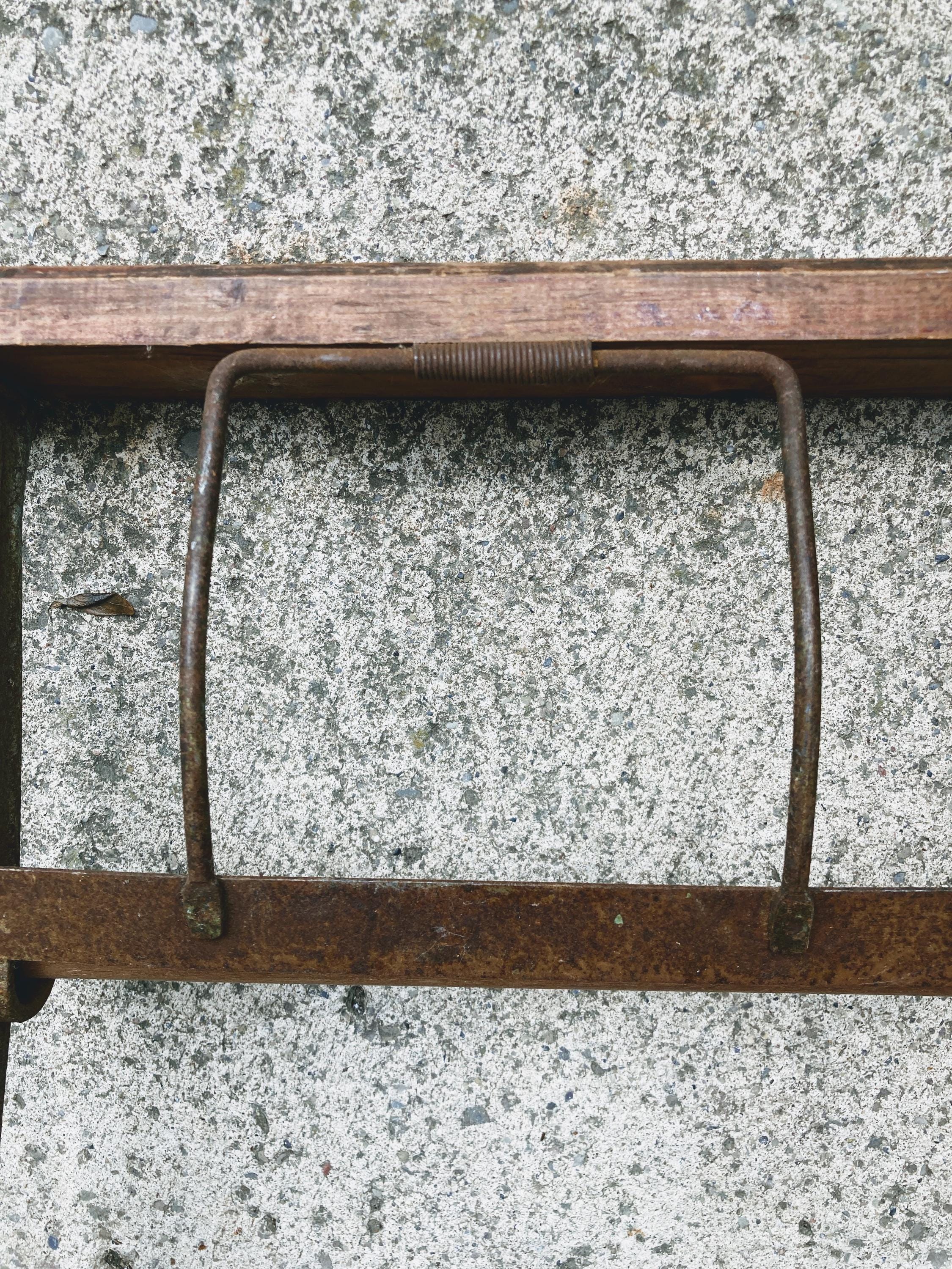 Antique General Store Seager Bros Paper Cutter Holder Wood Cast Iron ...