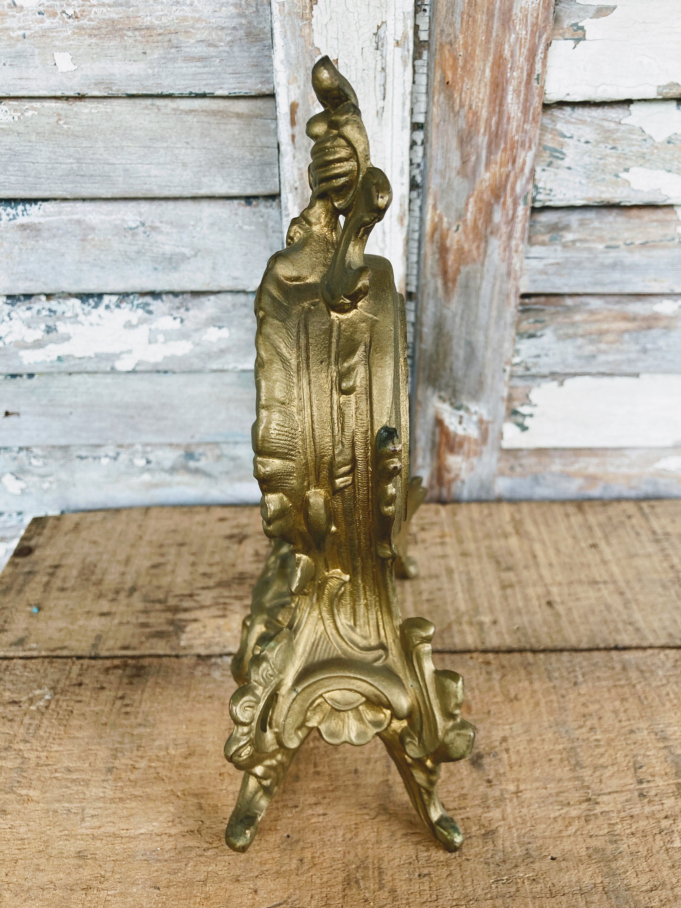 Antique Clock Case Shell for Reimagined Home Decor Fancy Cast Gilded ...