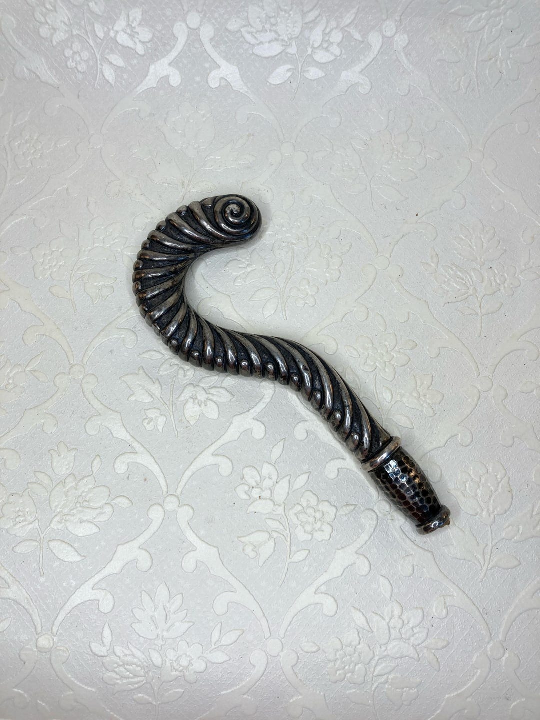 Antique Sterling Silver Cane Walking Stick Handle Hallmarked - Etsy