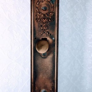Antique Sargent Entry Door Plate Cast Bronze Copper Circa 1901 BF ...