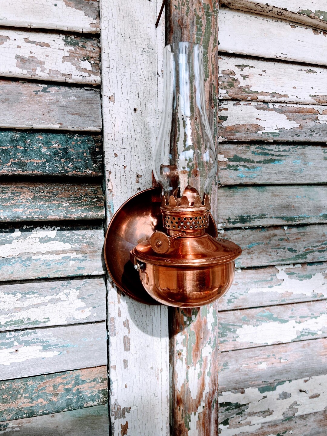 Vintage Copper Oil Lamp Swivel to Hang or Table Top Marbo Lite British ...