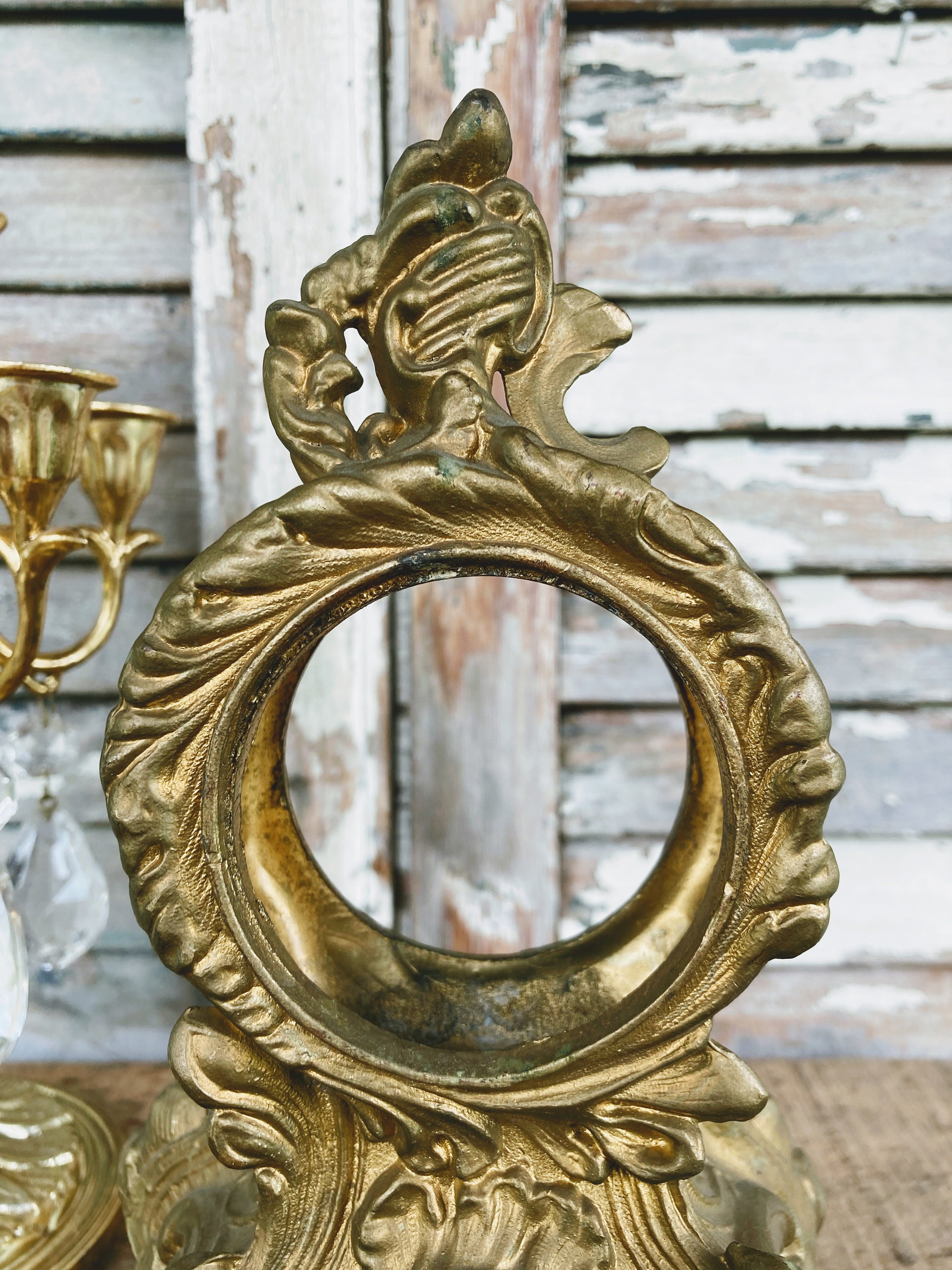 Antique Clock Case Shell for Reimagined Home Decor Fancy Cast - Etsy