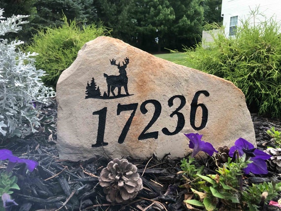 LARGE ENGRAVED Address Marker. Free Design Text Graphics & - Etsy