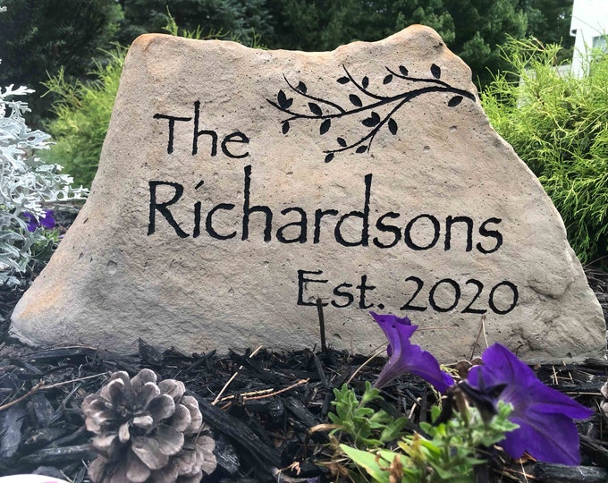 Address Stone Artificial With House Number and Address, Text or Name ...