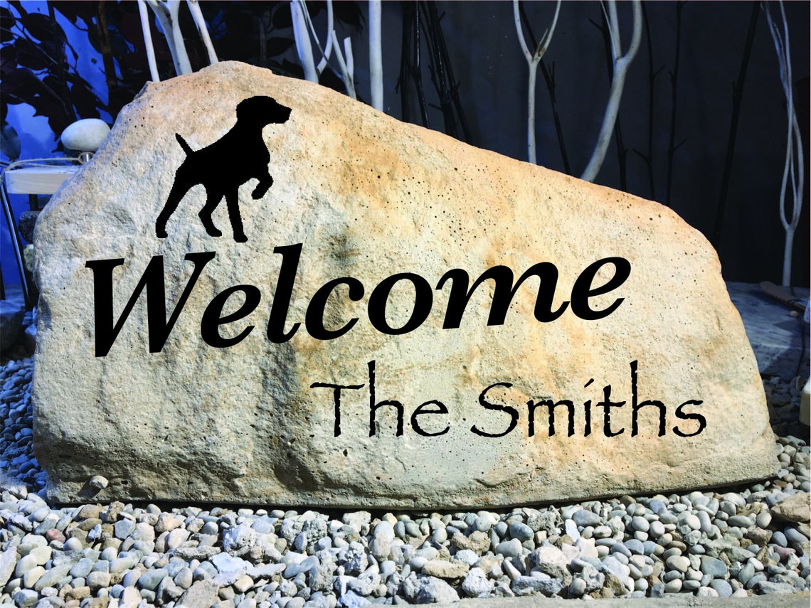 Large Custom Engraved Address Stone - Etsy