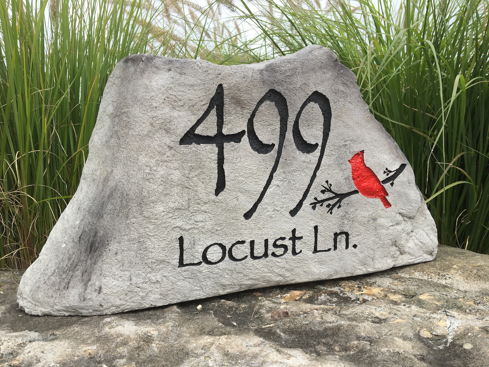 Address Stone Marker. Free Carving Design Text Graphics & | Etsy