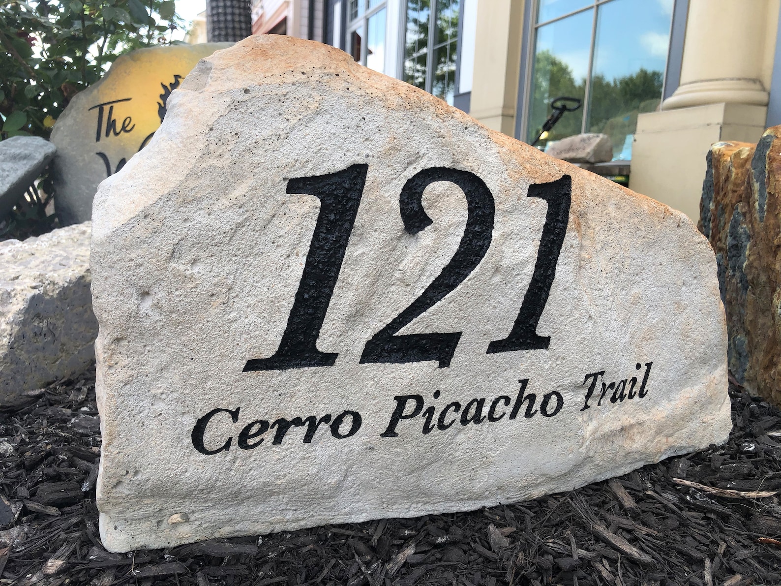 Large Custom Engraved Address Stone - Etsy
